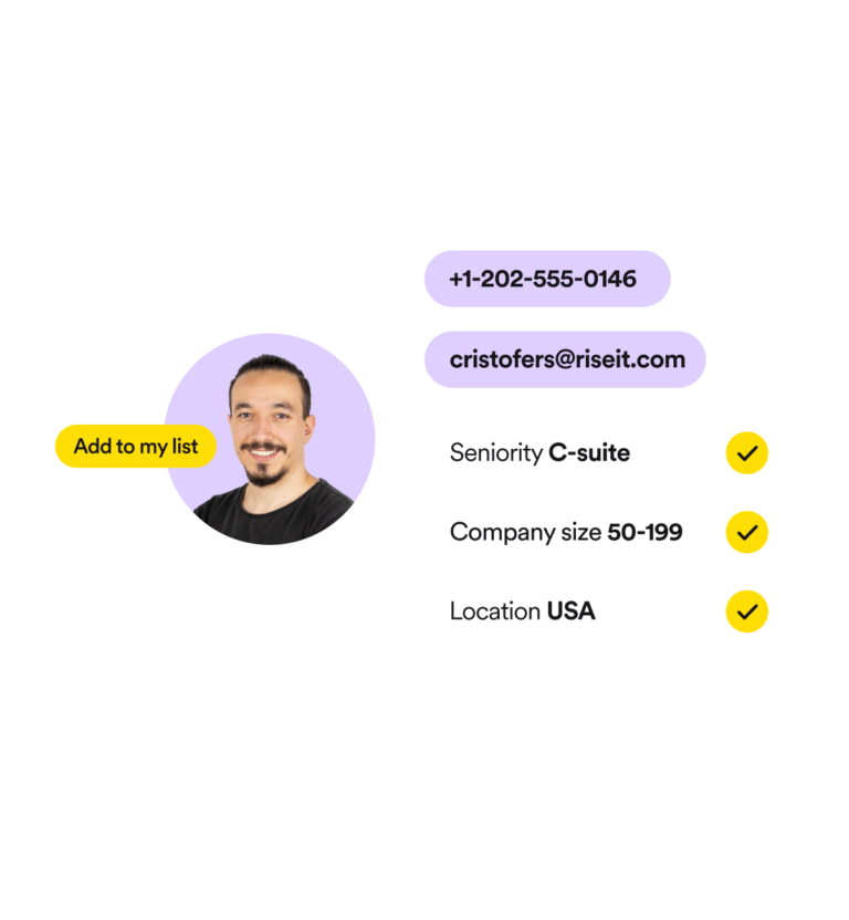 Sales Intelligence Platform Contact info - Lusha